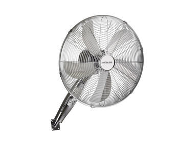 Heller 40cm Chrome Finish Wall Fan with Remote Control | GAF Control