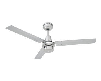 Heller 1200mm DIY 3 Blade Brushed Stainless Steel Ceiling Fan with ...